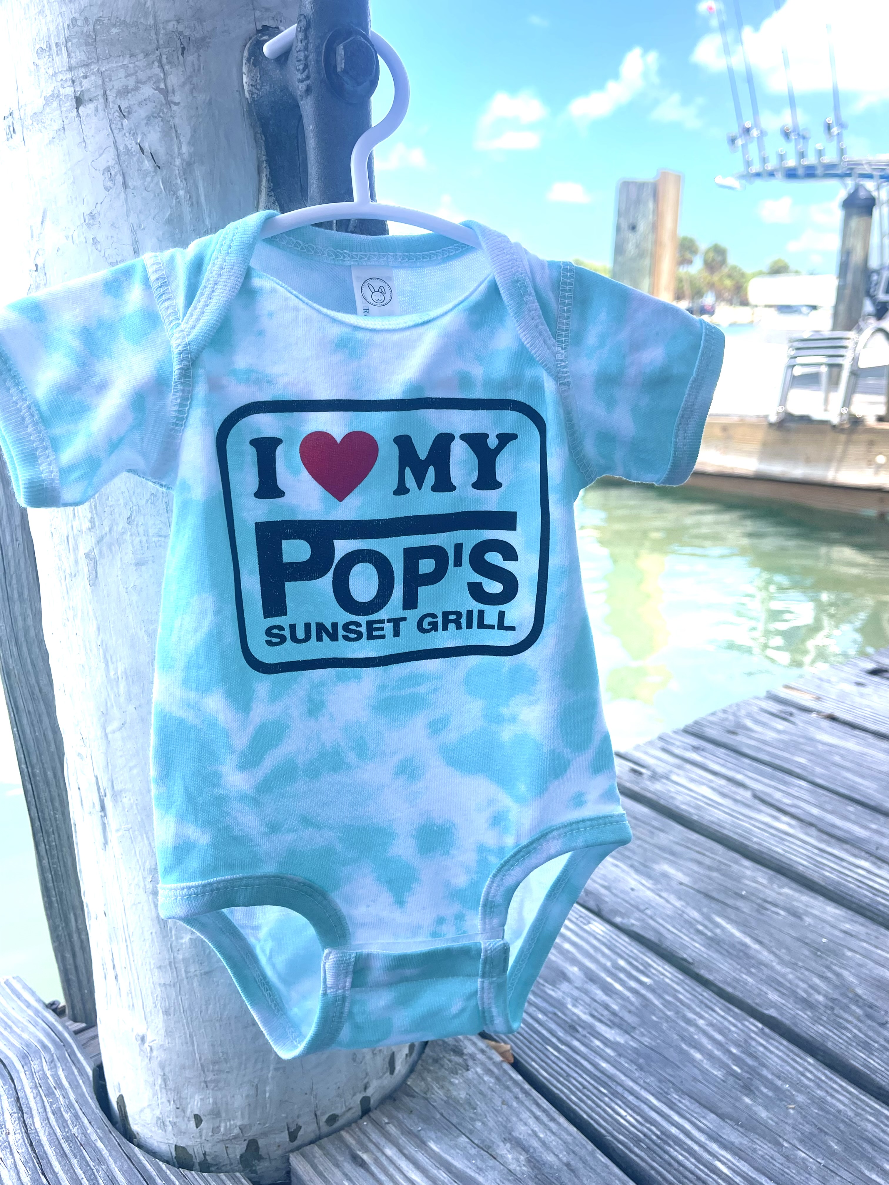 "I Love My Pop's" Onesie | Pop's Sunset Grill