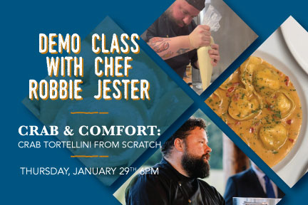 Crab and Comfort: Crab Tortellini with Chef Robbie Jester | Deep Blue ...