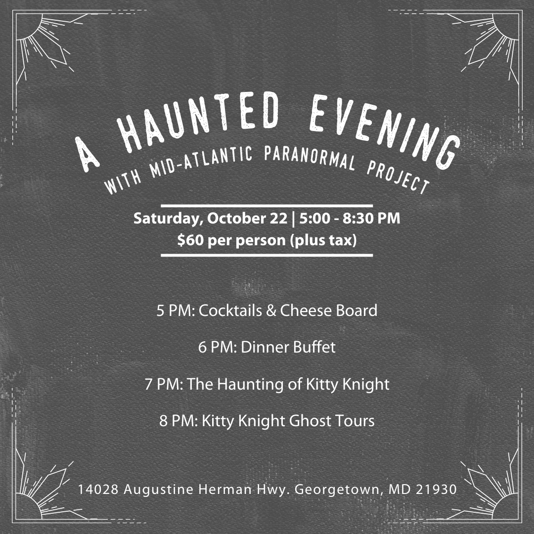 Paranormal Dinner & Ghost Tours | Deep Blue at Kitty Knight | Seafood ...