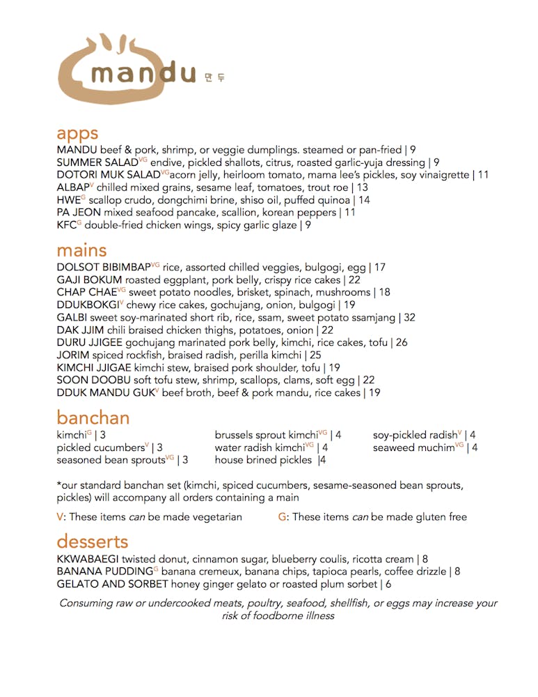 Food & Drinks | Mandu