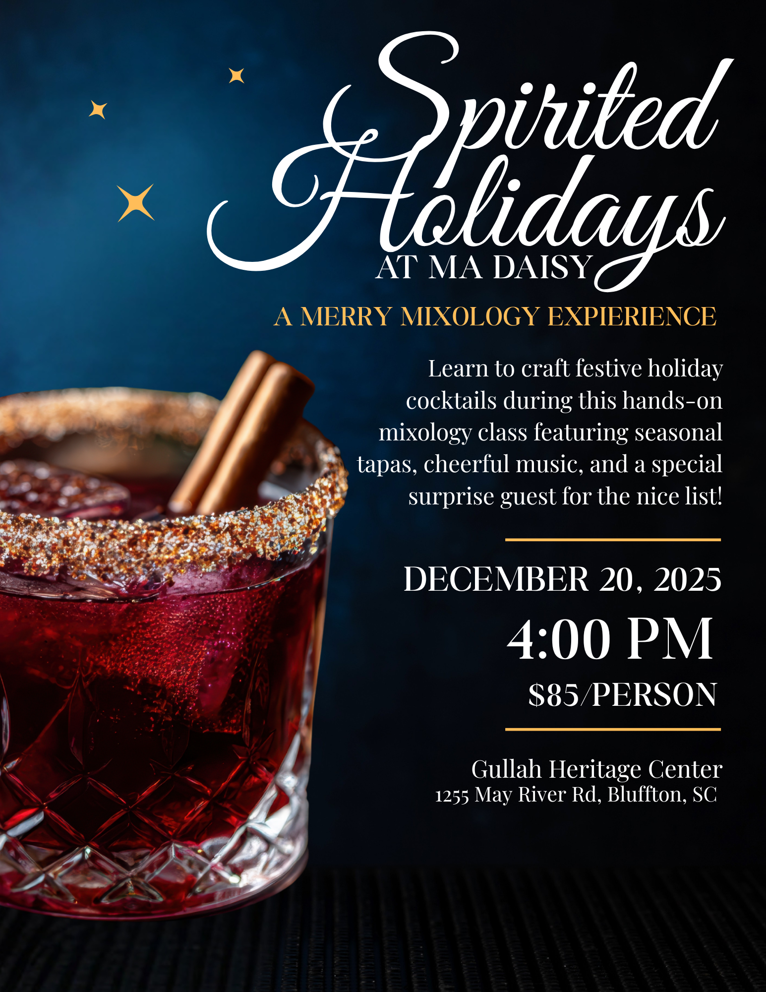 Spirited Holidays at Ma Daisy's Porch: A Merry Mixology Experience ...