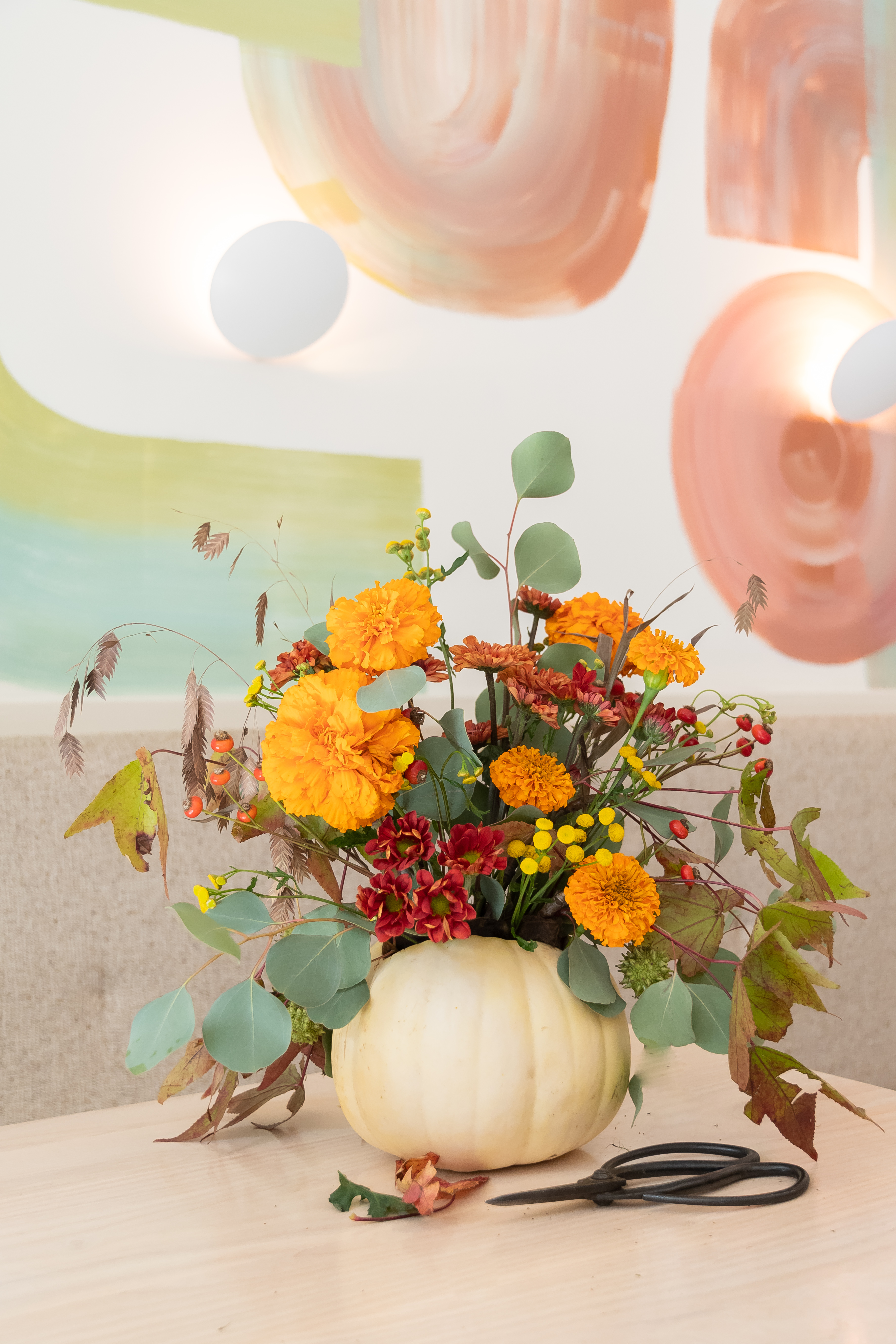 Floral Arranging in a Pumpkin | Il Fiorista | Italian Restaurant ...