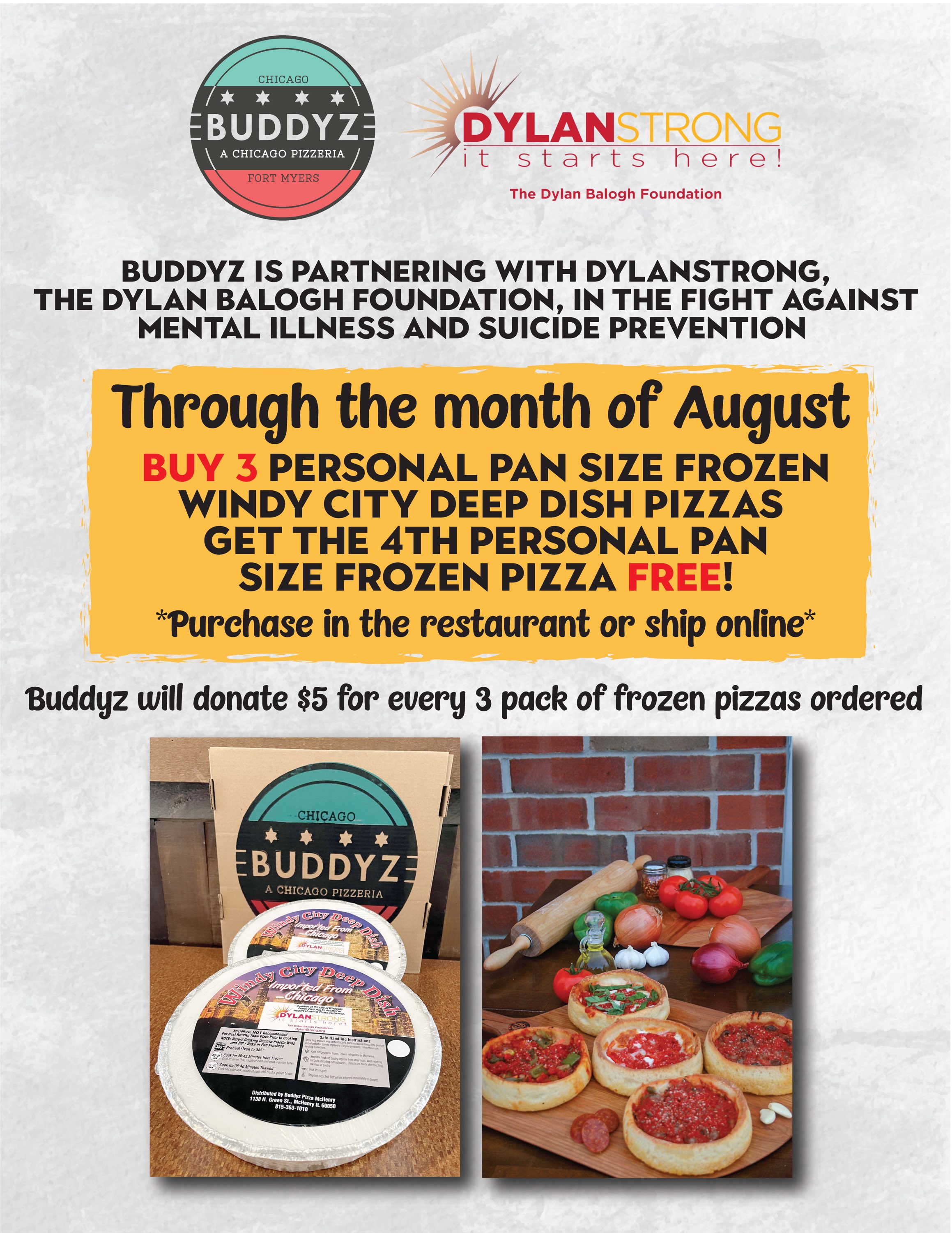 DylanStrong -Choose Any 3 6" Deep Dish Style Signature Pizzas and get 1 ...