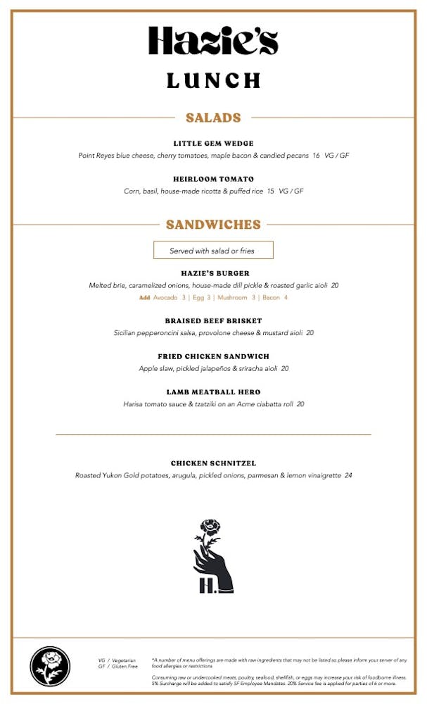 Hazie's | American Restaurant in San Francisco, CA