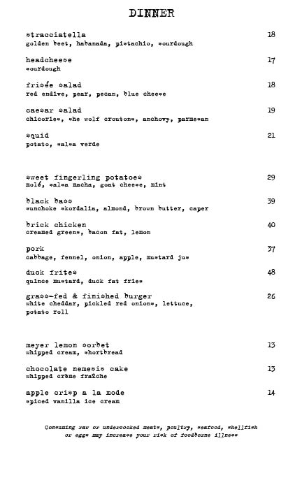 Menus | Diner in Brooklyn, NY