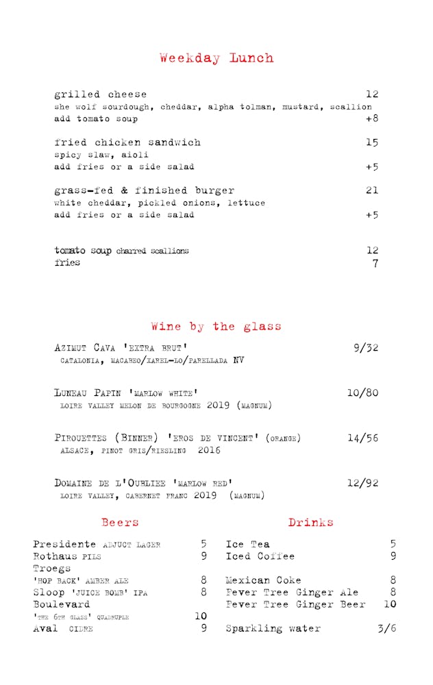 Menus | Diner in Brooklyn, NY