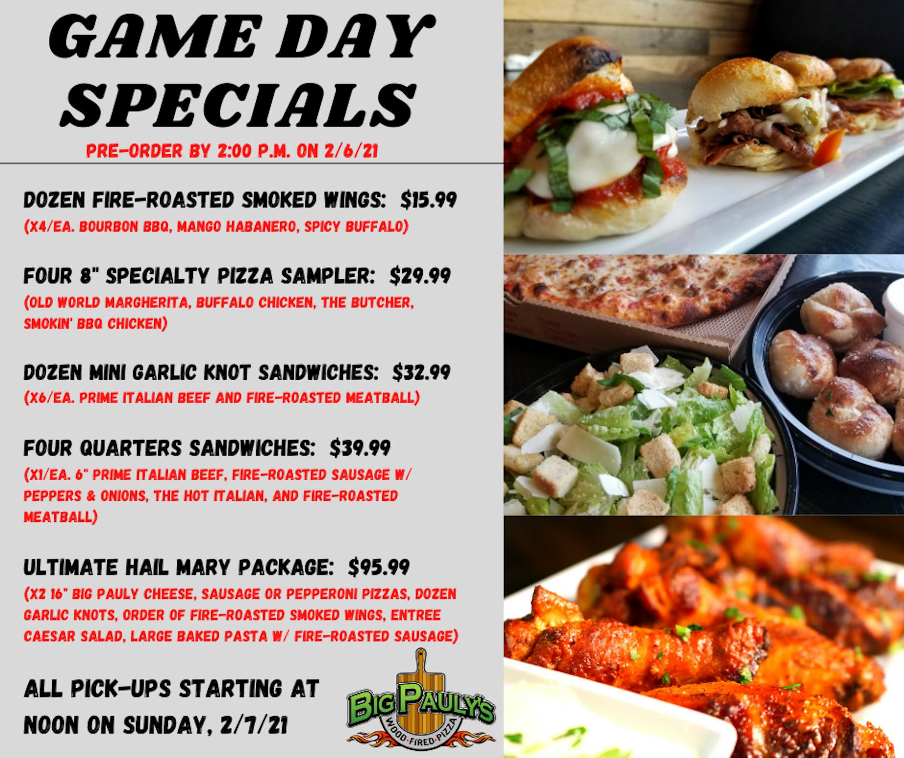 Big Pauly's Wood Fired Pizza | Pizzeria and Italian Restaurant in ...