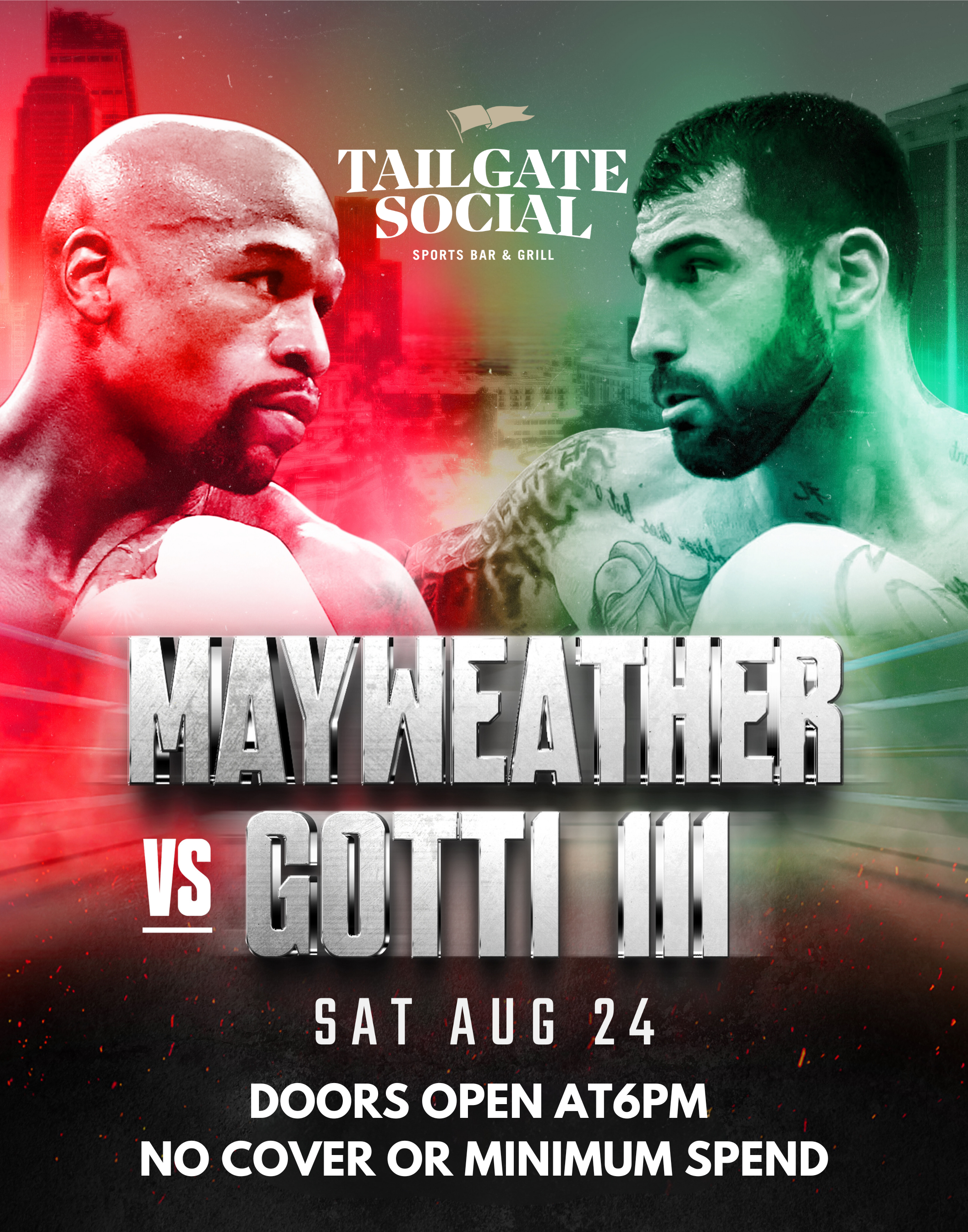 Mayweather vs. Gotti Fight Night | Tailgate Social | Sports Bar in Las ...