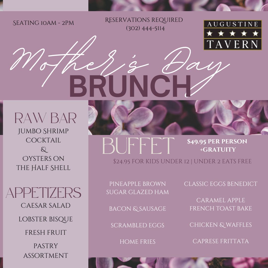 Menus | Augustine Inn Seafood & Chop House in Middletown, DE