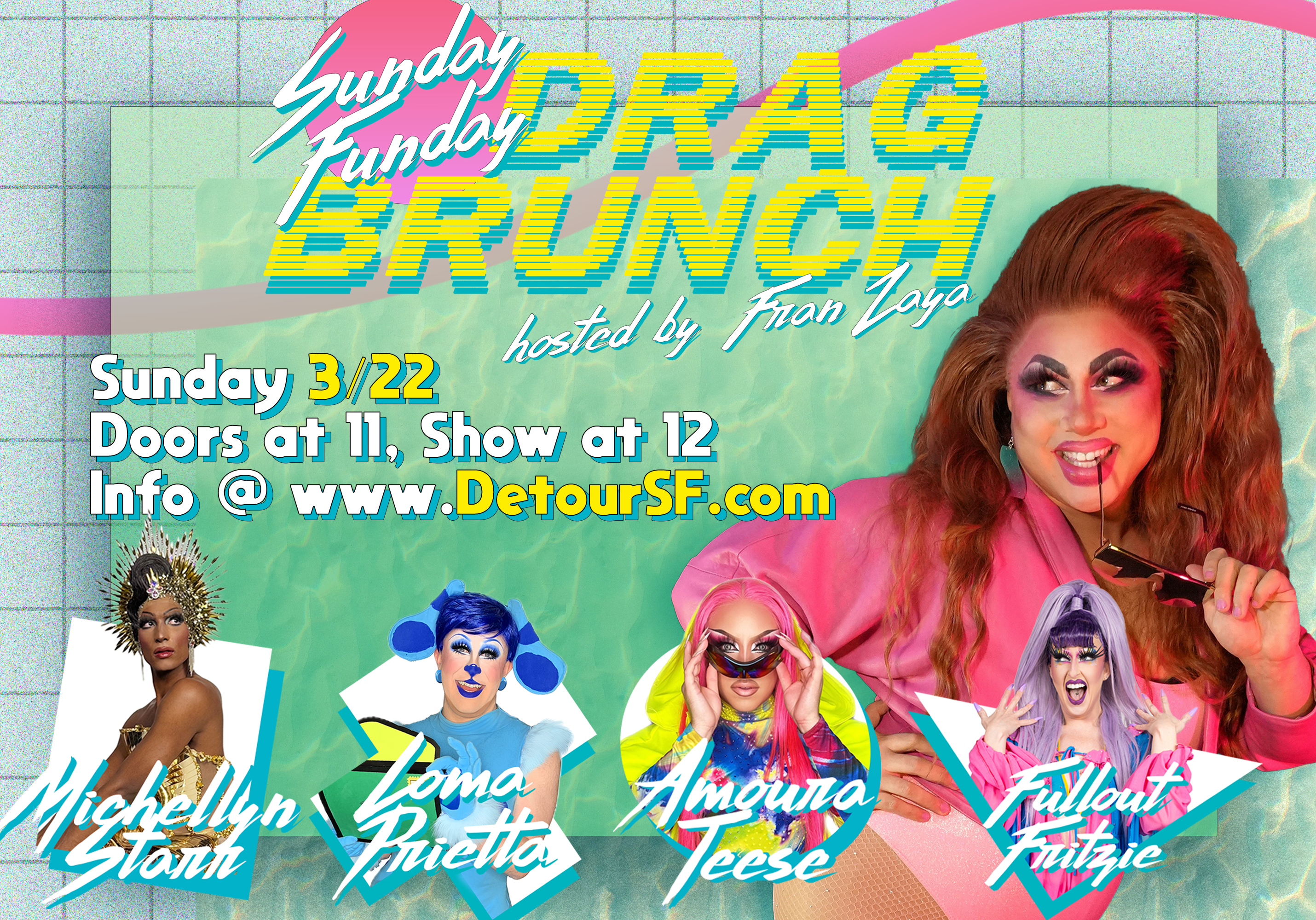 Sunday Funday Drag Brunch | The Detour | Restaurant and Arcade Bar in ...