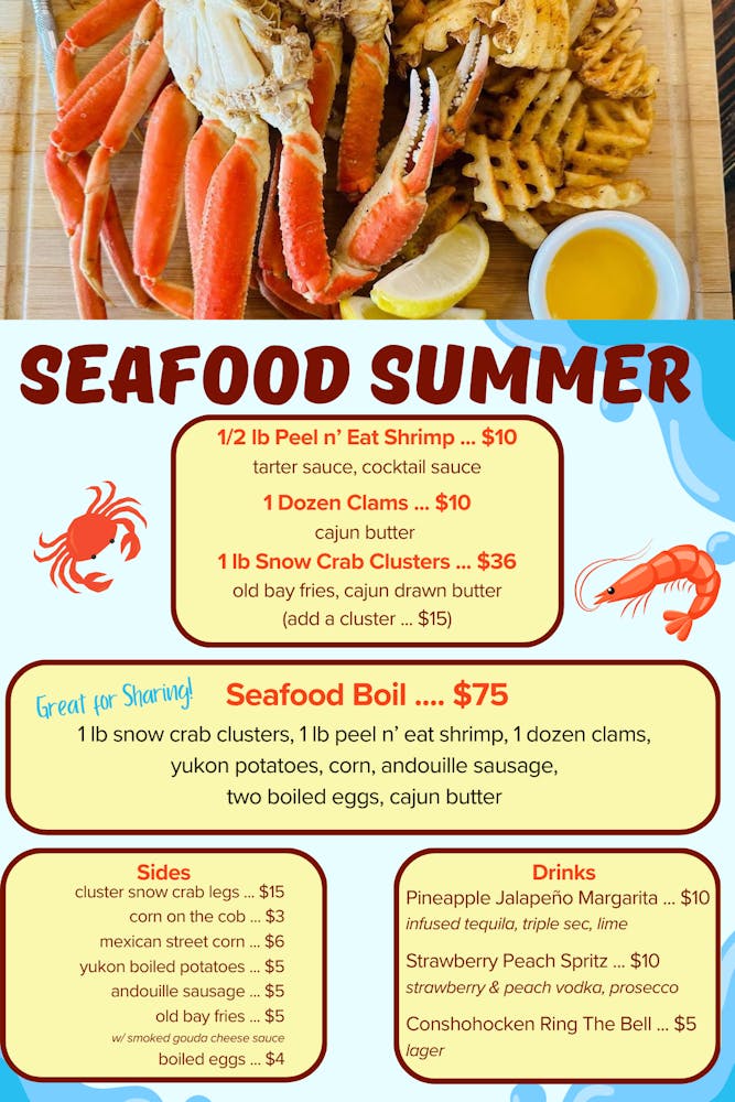 Menus | Southern Cross Kitchen in Conshohocken, PA