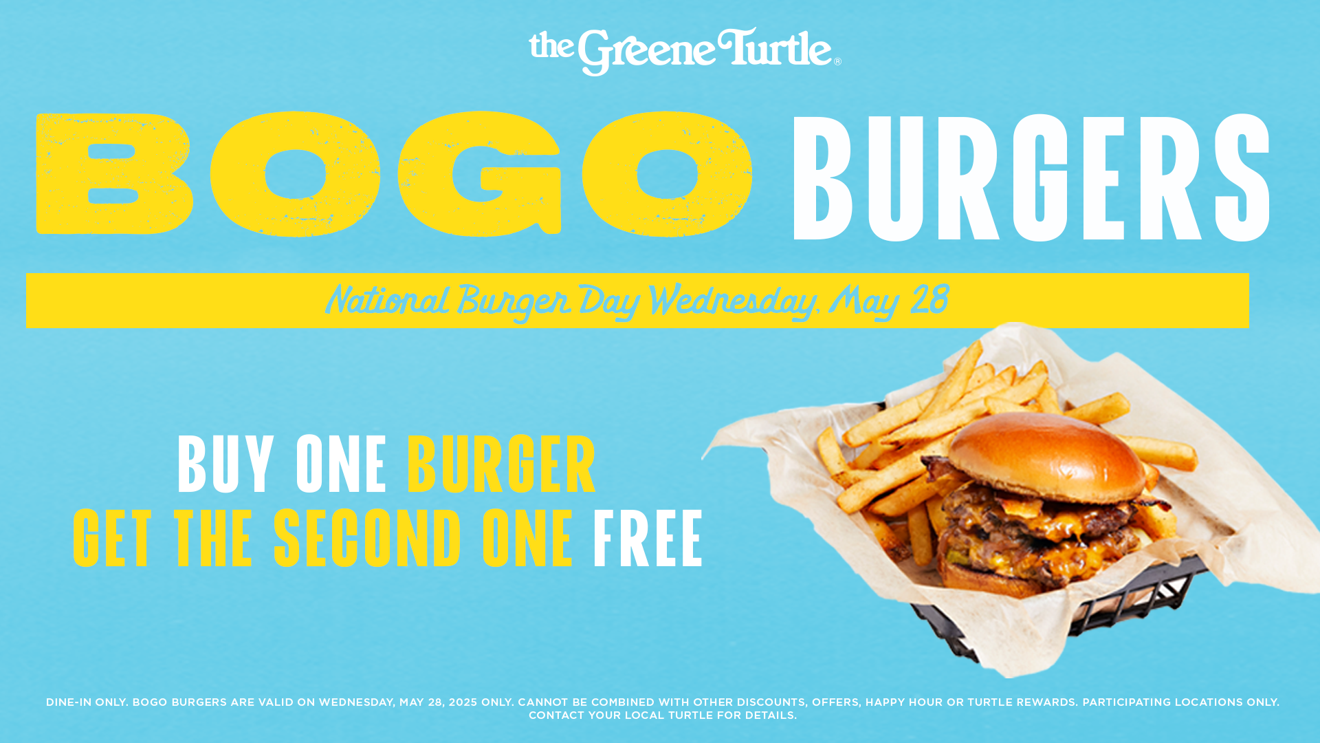 Celebrate National Burger Day with BOGO Burgers!