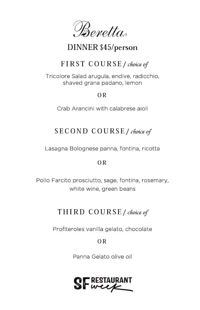 SF Restaurant Week | Beretta in San Francisco, CA