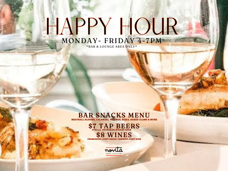 Happy Hour | Novita | Italian kitchen in Garden City, NY