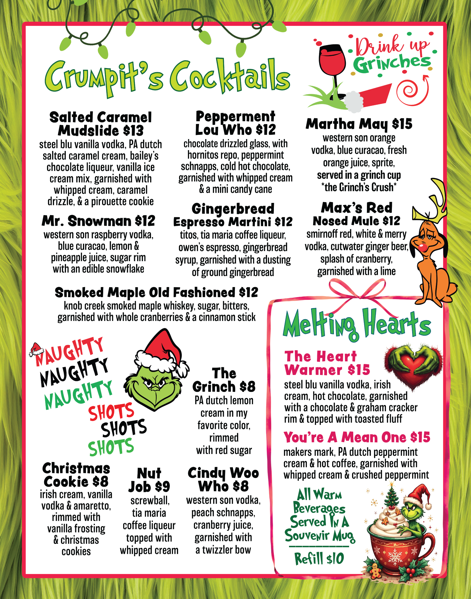 Menus In Newark | Klondike Kate's