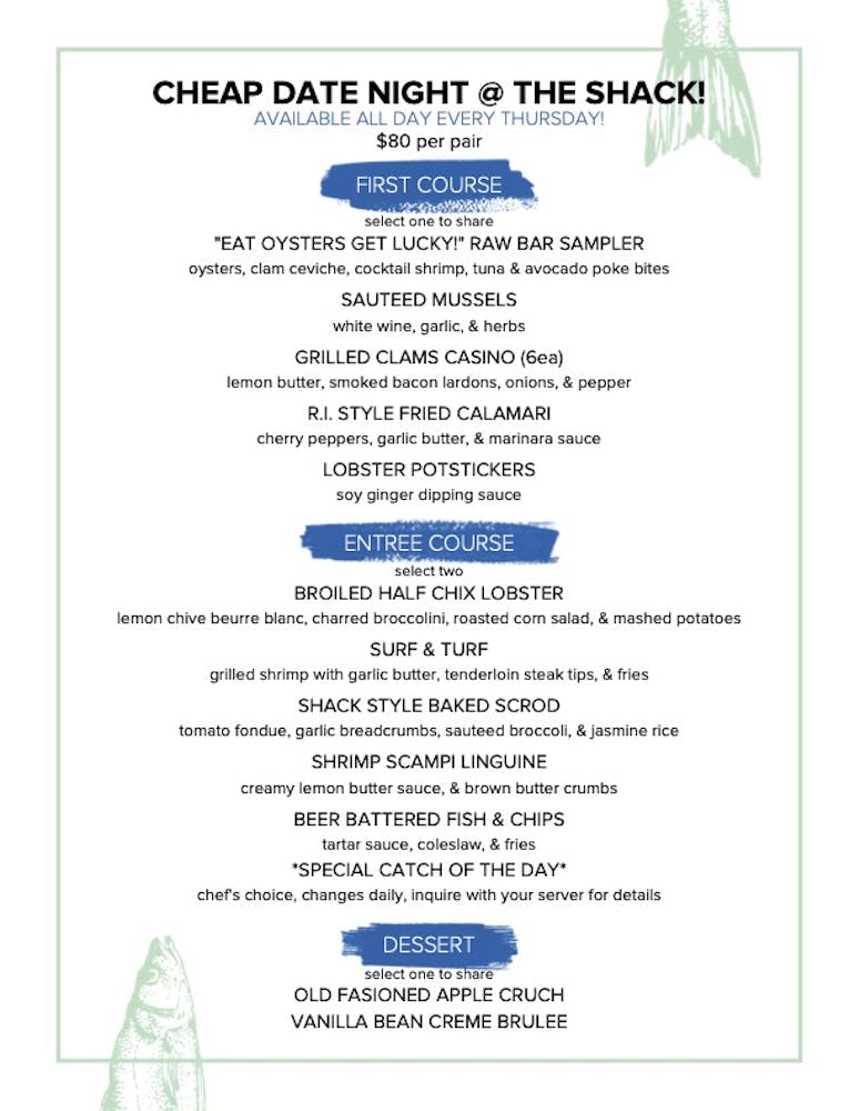 Cheap Date Night Thursdays | Summer Shack | Award-Winning Seafood ...