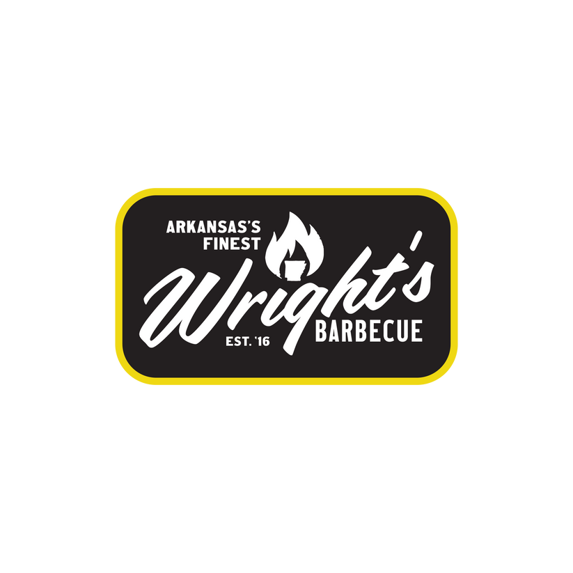 Original Logo Sticker | Wright's Barbecue | Barbecue Restaurant in AR