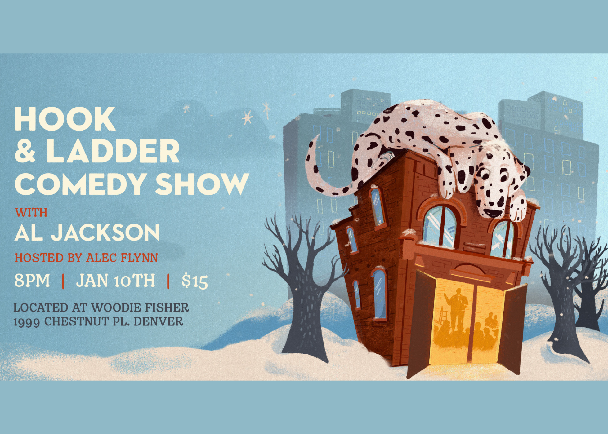 Hook & Ladder Comedy Show- January 10 | Woodie Fisher | A Neighborhood ...