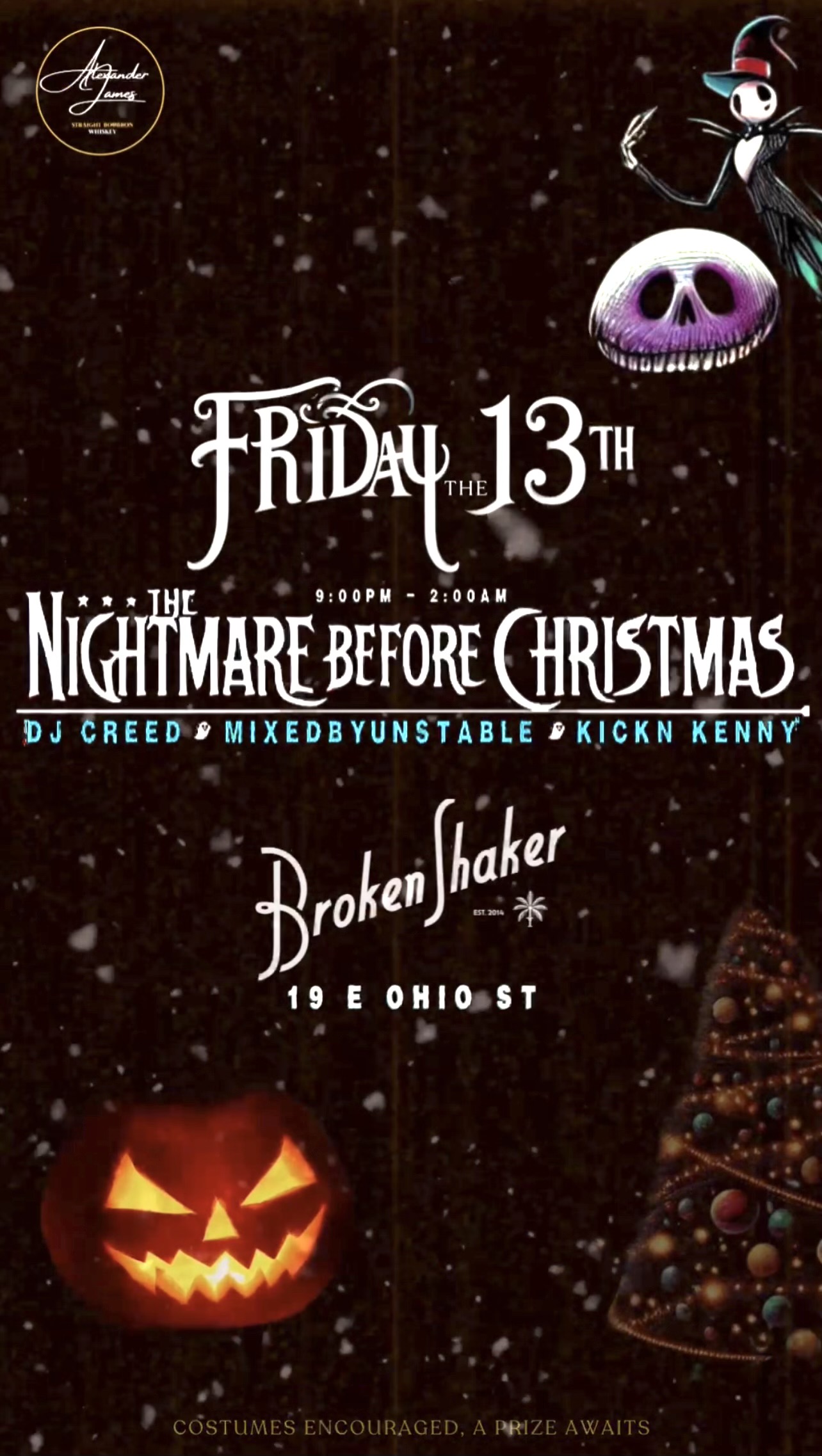 FRI | 12.13 | Nightmare Before Christmas | 9PM | Broken Shaker ...
