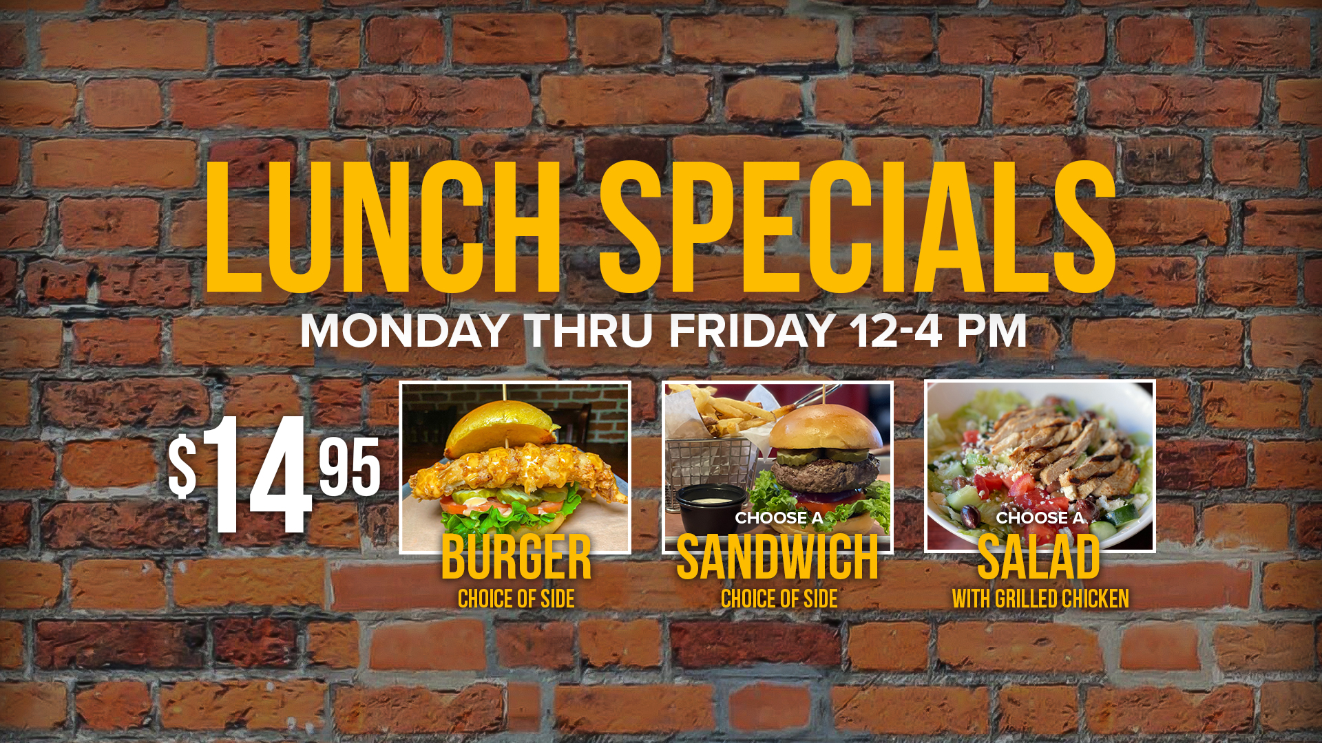 LUNCH SPECIALS | Babylon Burger Bar | American Restaurant in Babylon, NY