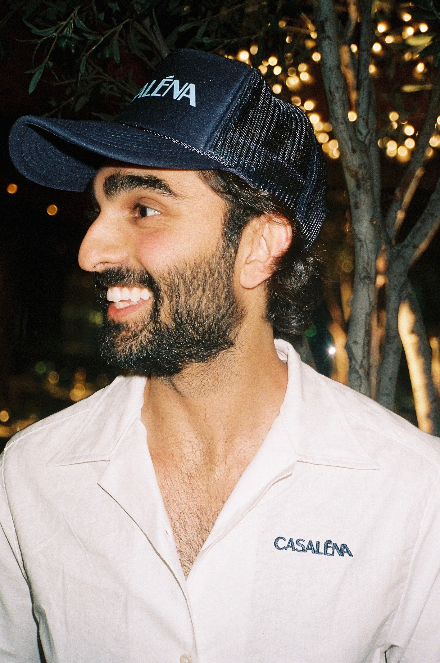 Navy Screenprint Trucker | Casaléna | Coastal Mediterranean Restaurant ...