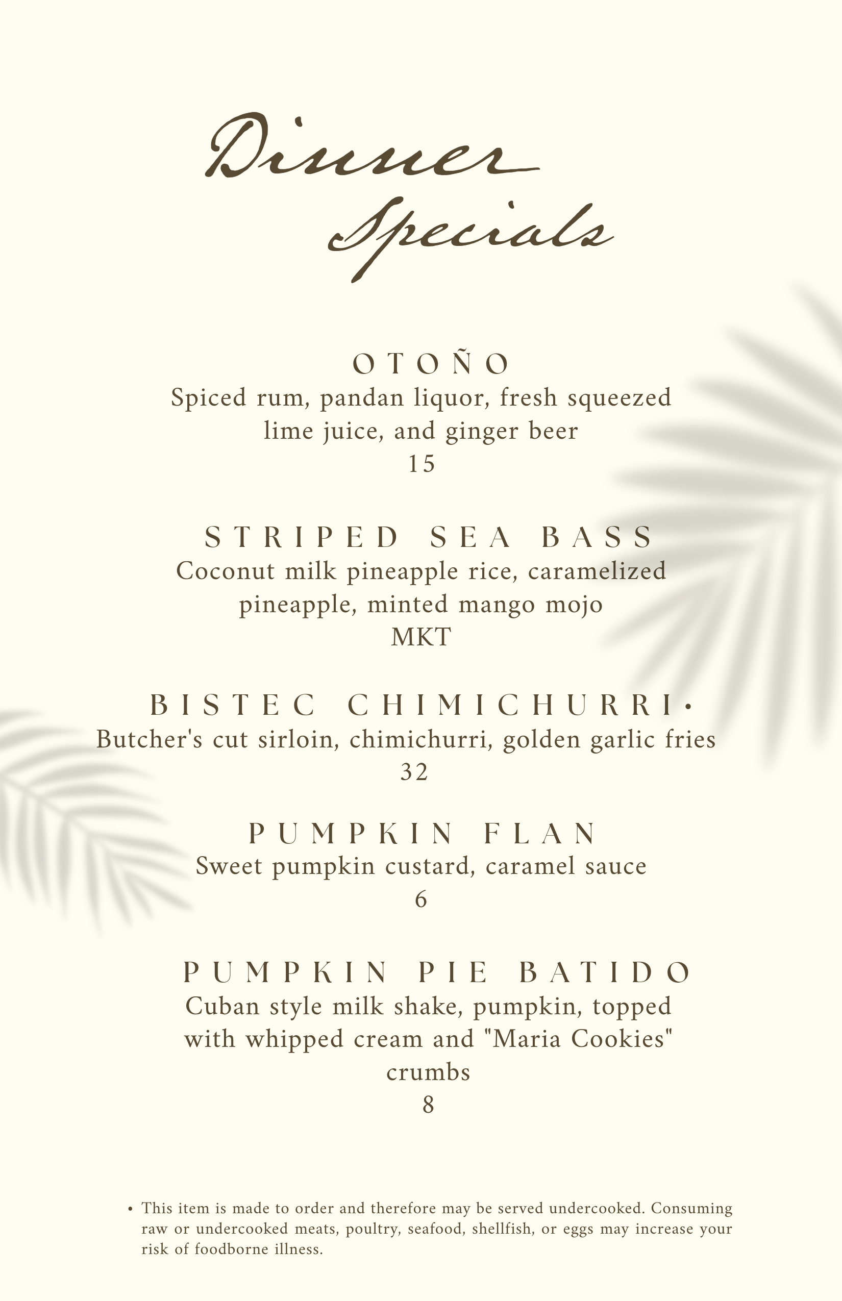 Menus | Mojo Cuban Kitchen in Tucson, AZ