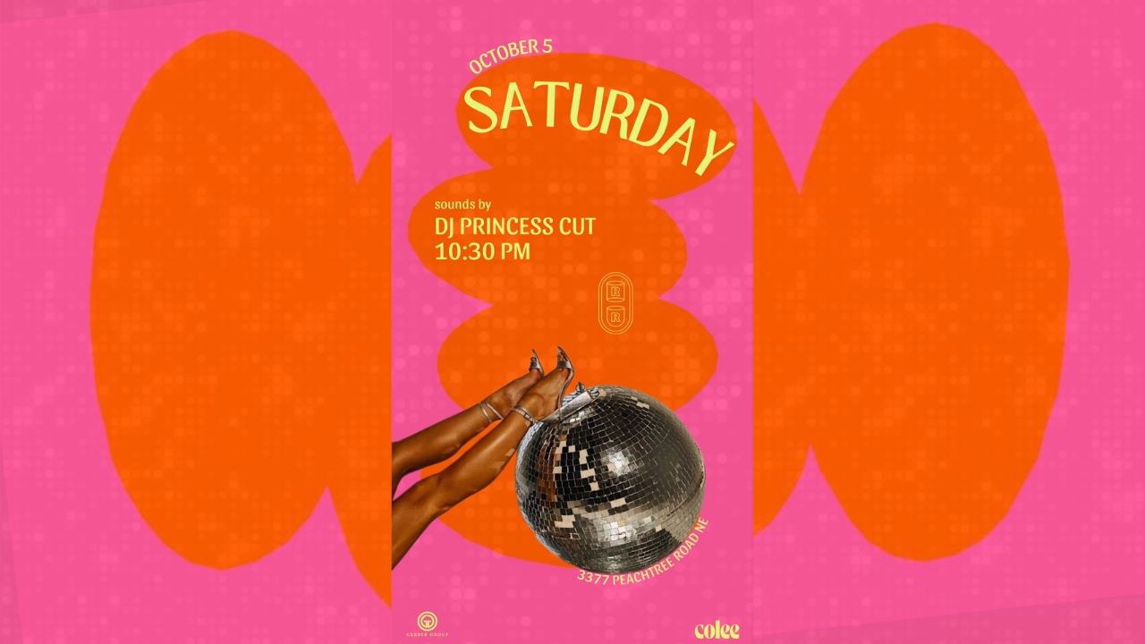 Saturday, October 5th, Sounds by DJ Princess Cut | Rosé and Rye ...