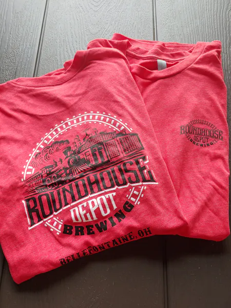 T-Shirt Red | Roundhouse Depot Brewing Co. | The first ever brewery in ...