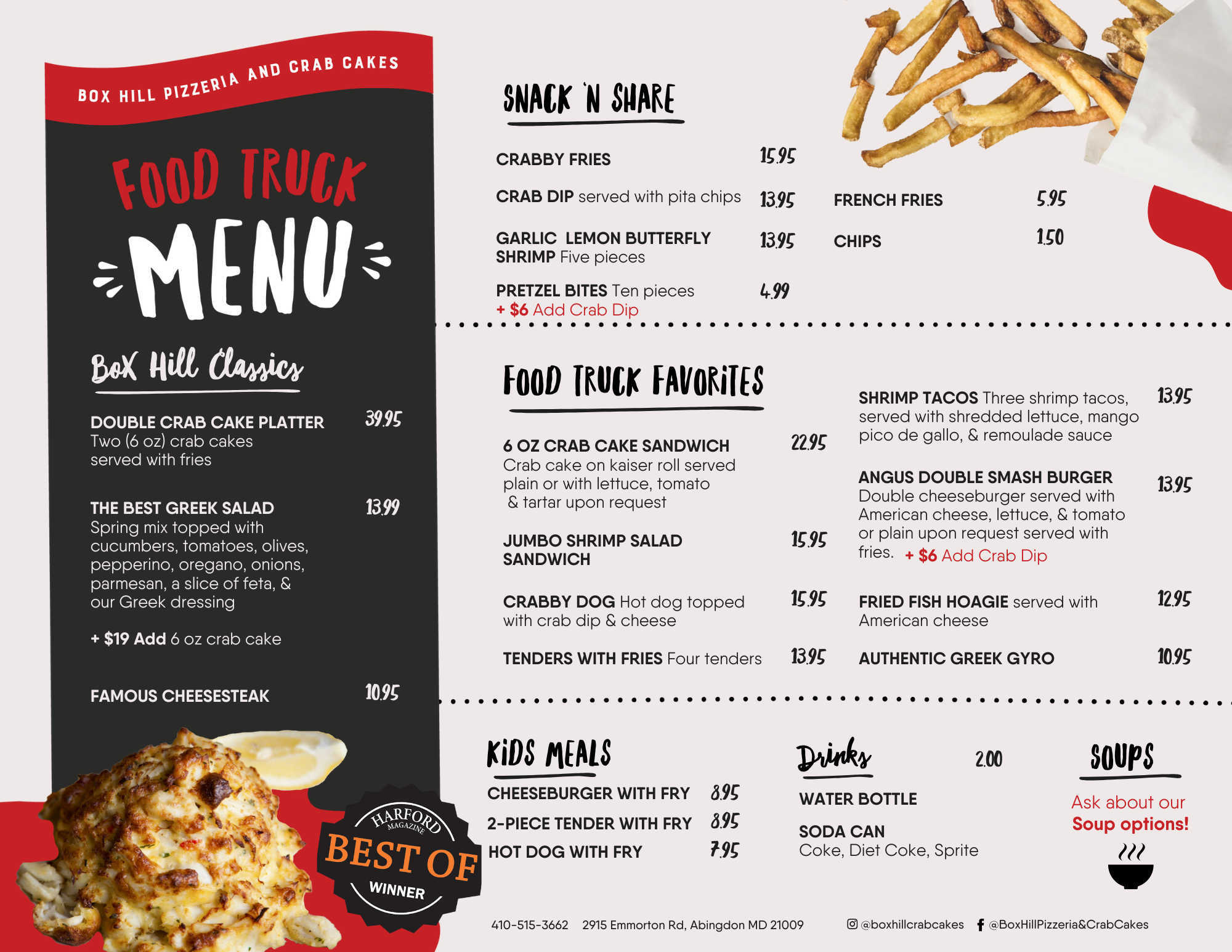 Food Truck | Box Hill Pizzeria & Crab Cakes | Seafood & Pizza ...