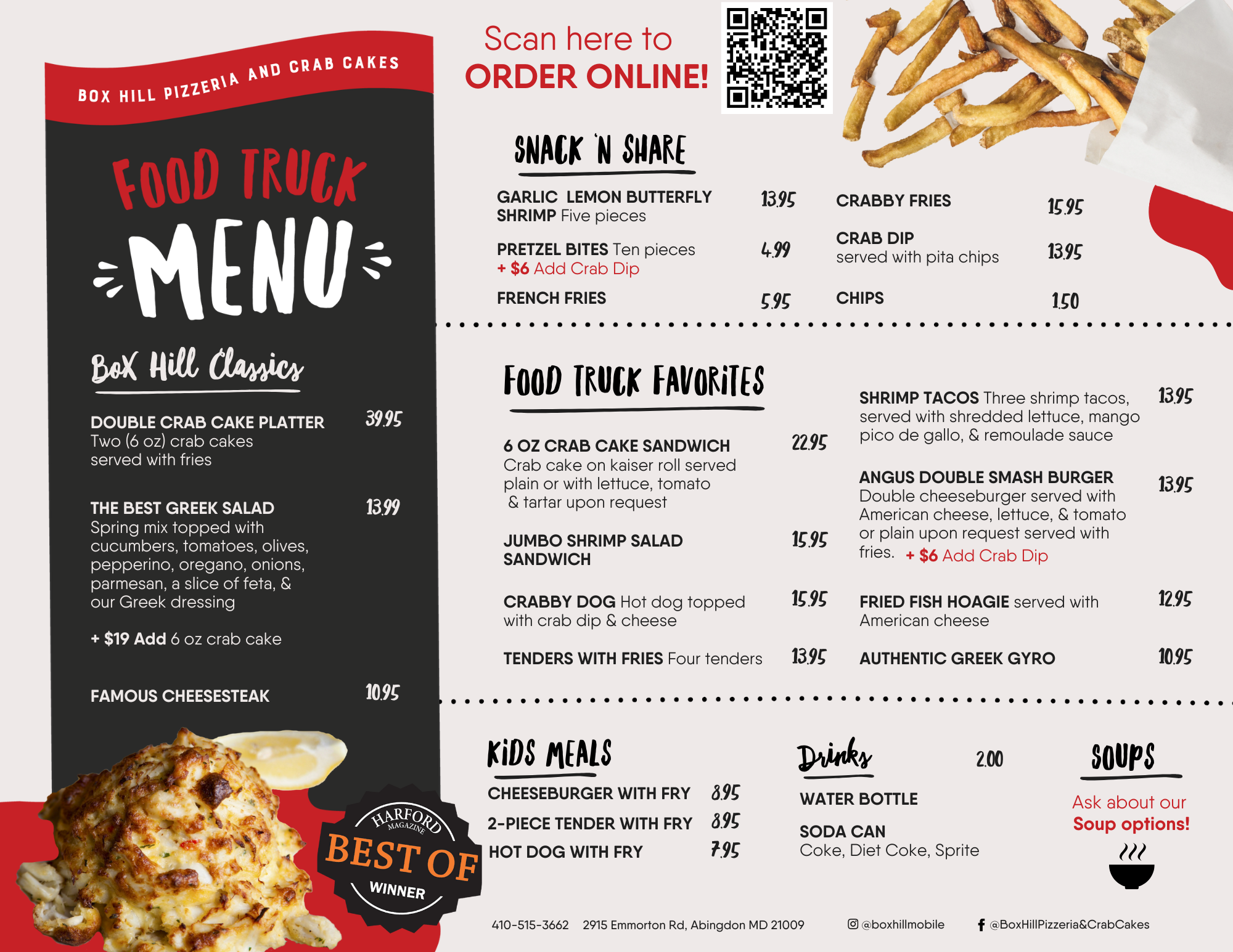 Food Truck | Box Hill Pizzeria & Crab Cakes | Seafood & Pizza ...