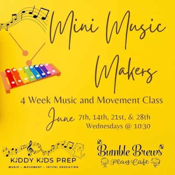 Mini Music Makers (4 week program) | Bumble Brews Play Cafe Cary, NC