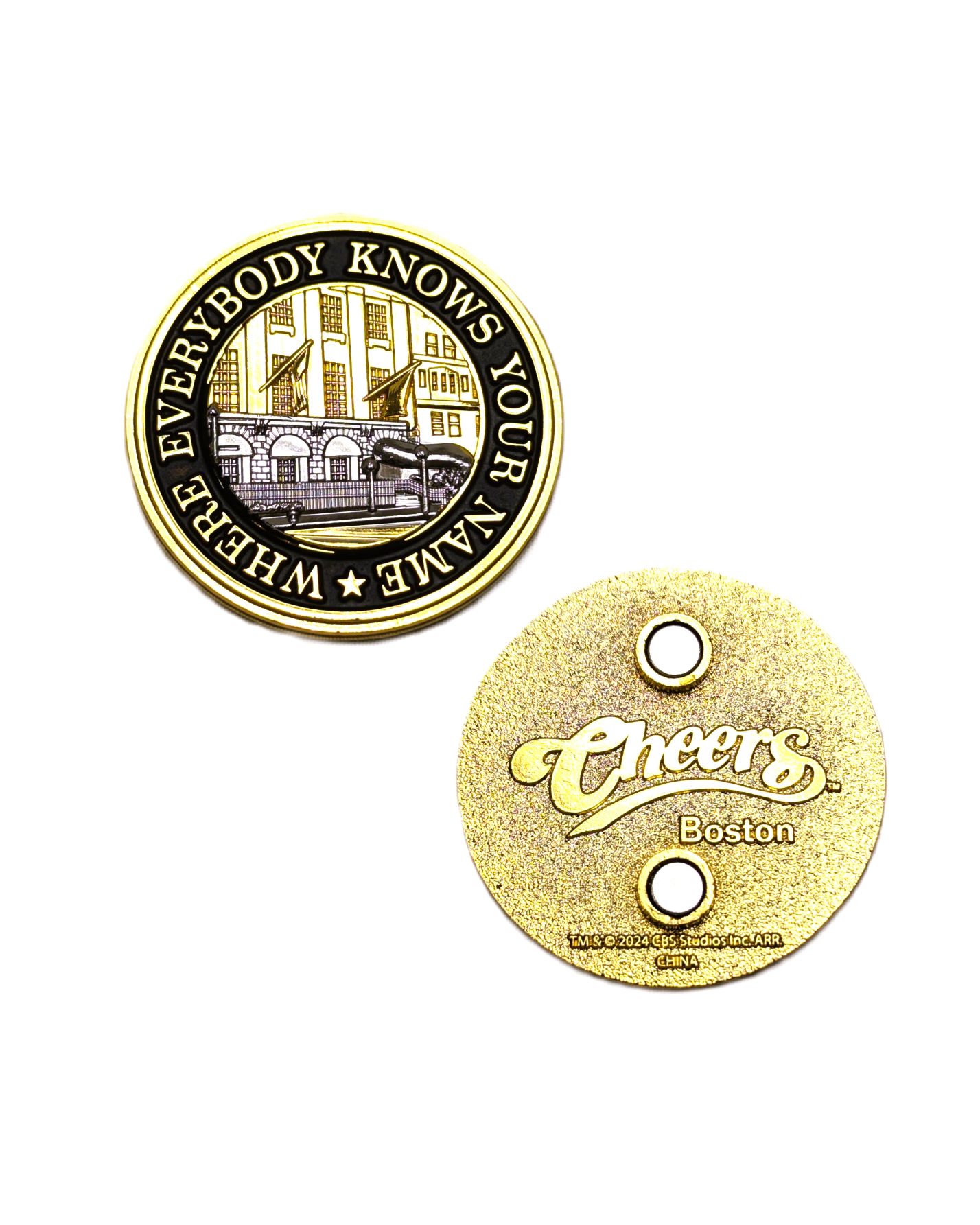 Challenge Coin Magnet [#14DUALPL] | Cheers Boston | American Restaurant ...