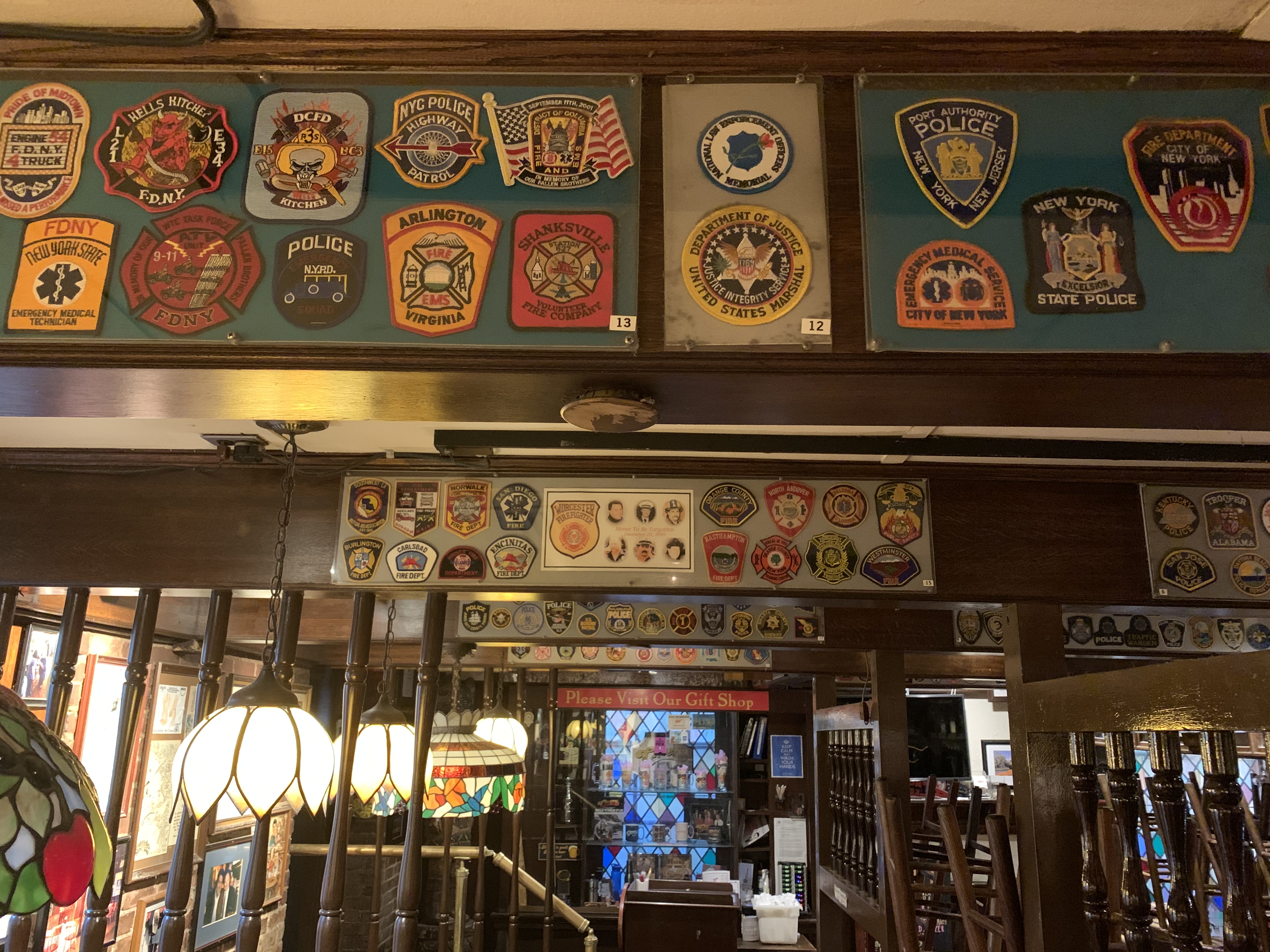 Police & Fire Patch Collection | Cheers Boston in Boston, MA