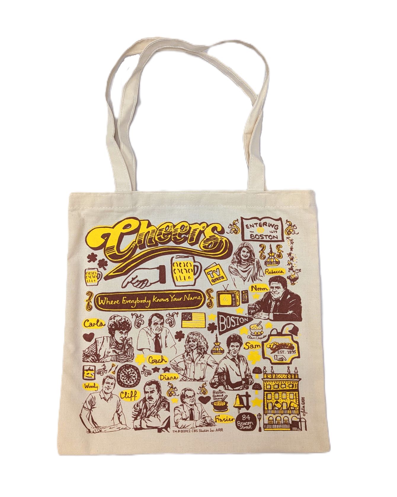 Julia Gash Tote Bag [12CANVTB] | Cheers Boston | American Restaurant ...
