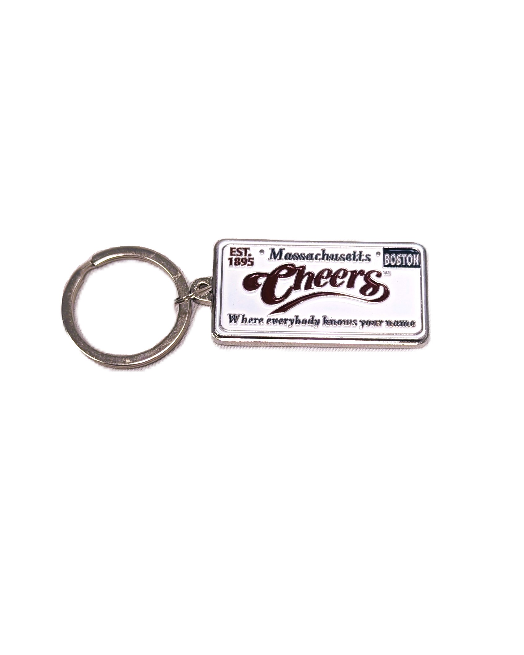 Mini License Plate Keychain [13LICPLA] | Cheers Boston | American ...