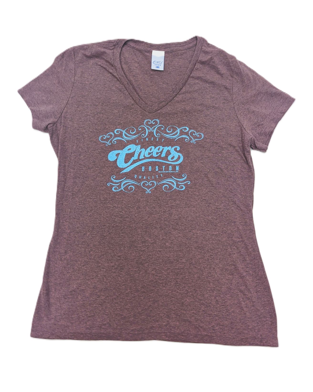 Ladies "Carla" Purple Tee | Cheers Boston | American Restaurant & Pub ...