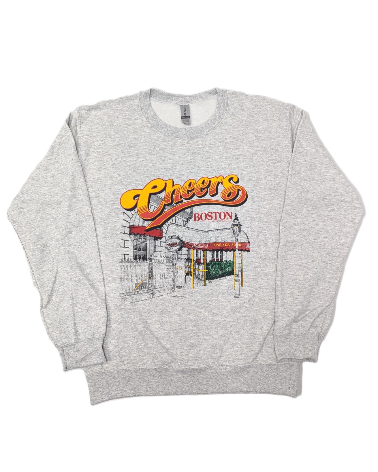 "Melville" Grey Crewneck | Cheers Boston | American Restaurant & Pub in ...