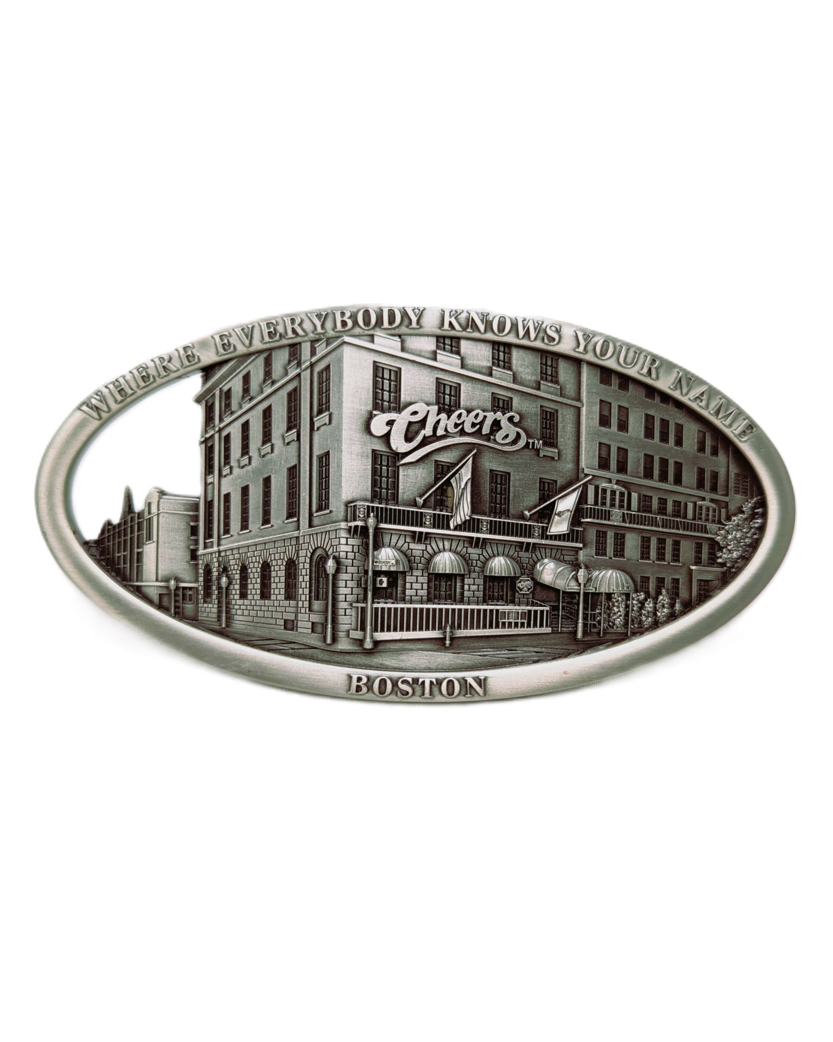 3D Pewter Oval Magnet [143DMAGN] | Cheers Boston | American Restaurant ...