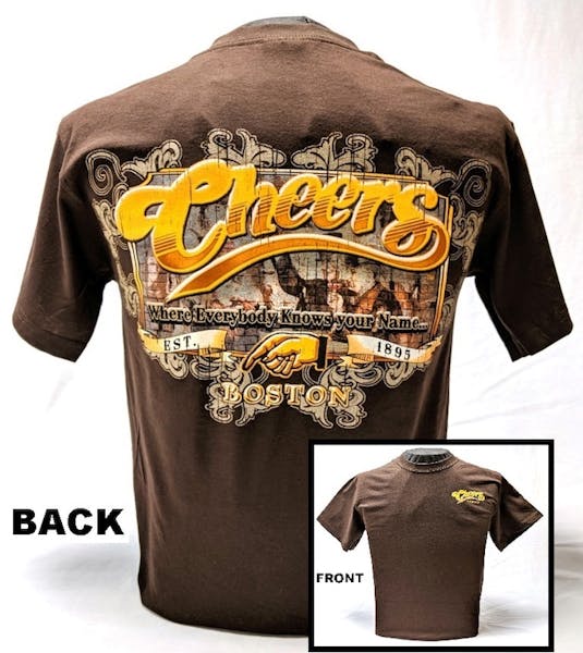 Antique Brown Tee | Cheers Boston | American Restaurant & Pub in Boston, MA