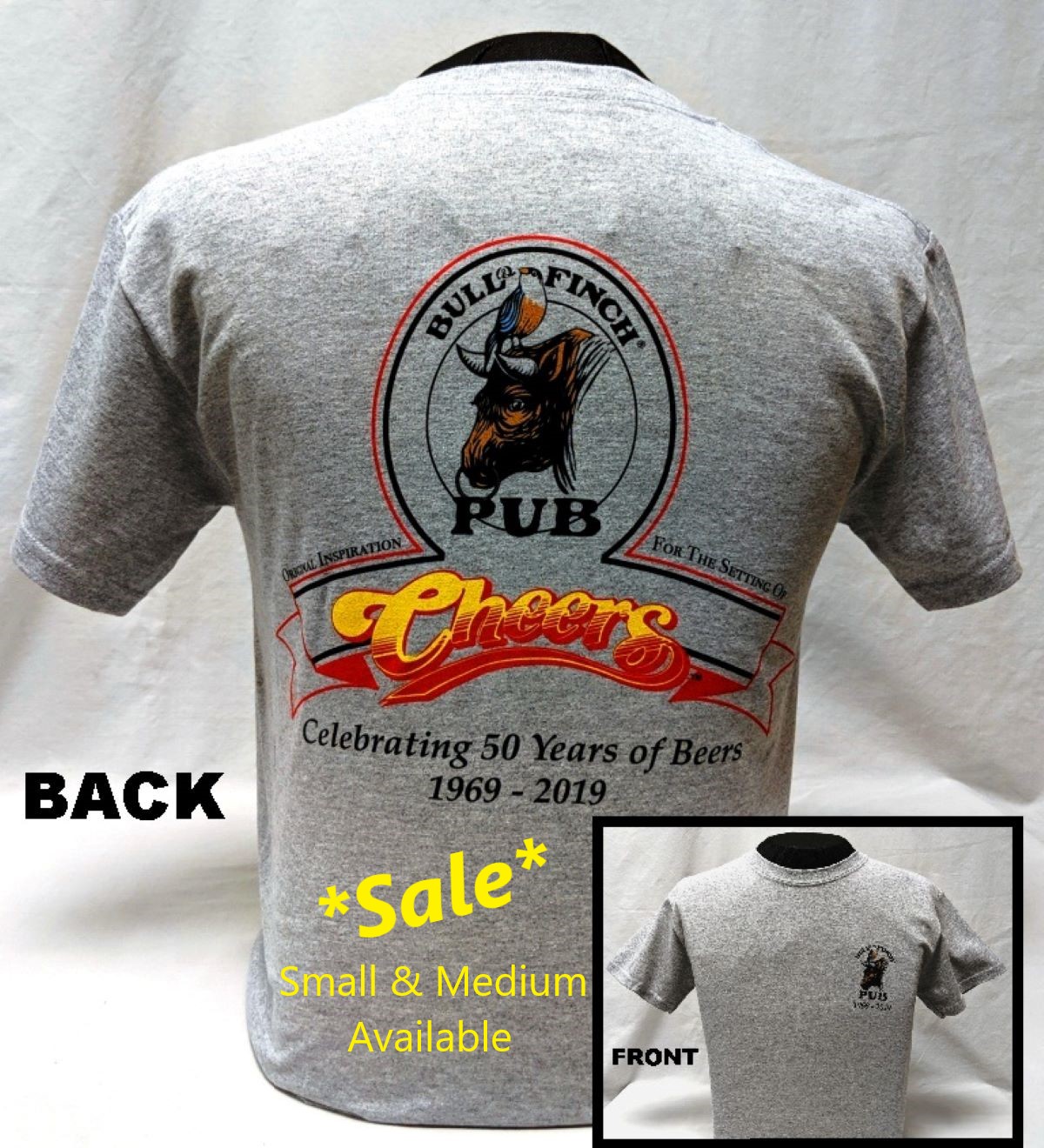 Bull & Finch 50th Anniversary Tee | Cheers Boston | American Restaurant ...