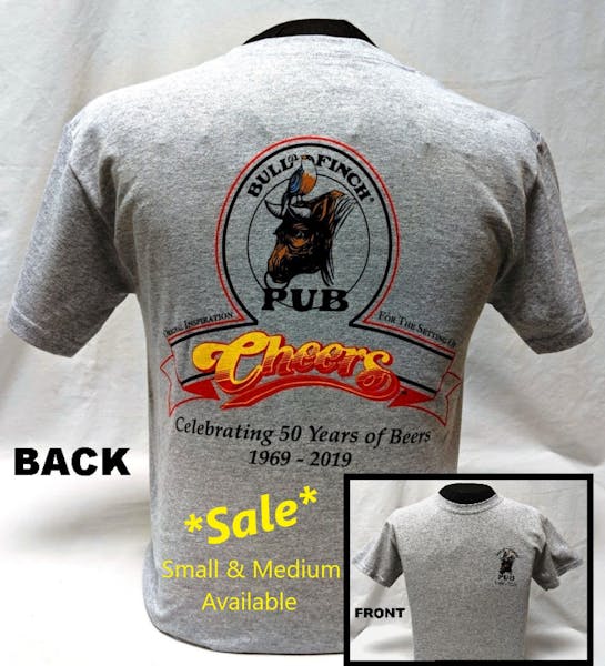 Bull & Finch 50th Anniversary Tee | Cheers Boston | American Restaurant ...